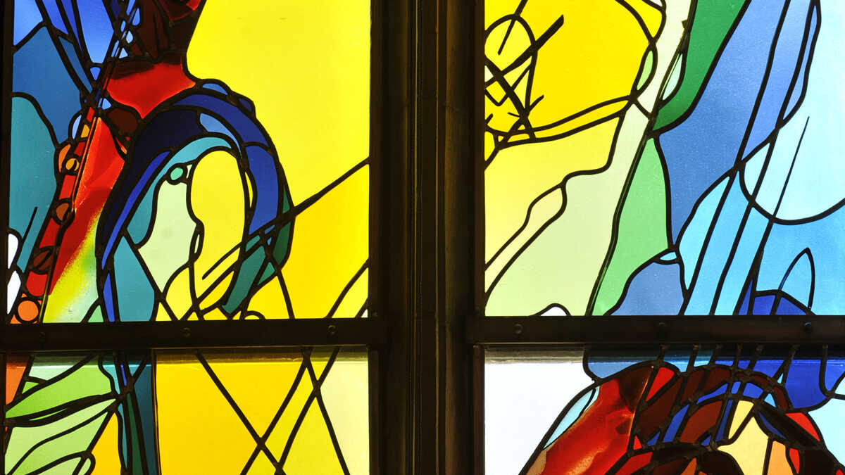 The Art of Annemiek Punt: Two Abstract Stained Glass Windows in ...