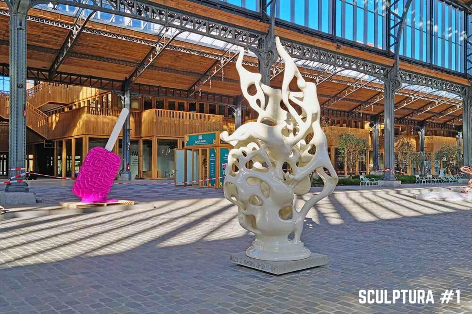 Dialogue in Gare Maritime in Brussels | Sculpture Network